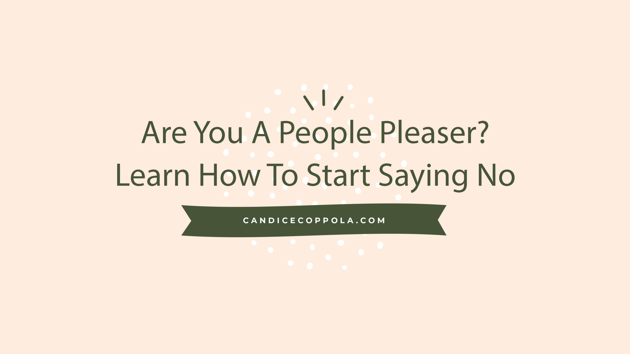 How To Get Better At Saying No (And Stop People Pleasing)