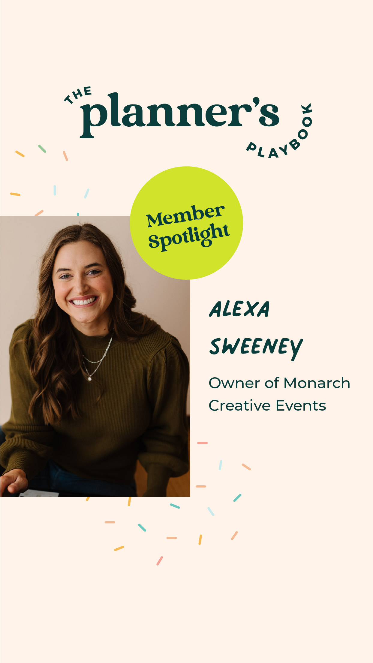 Alexa Sweeney of Monarch Creative Events: Chicago Planner